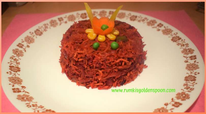 Beetroot Pulao | Beetroot Rice - Rumki's Golden Spoon