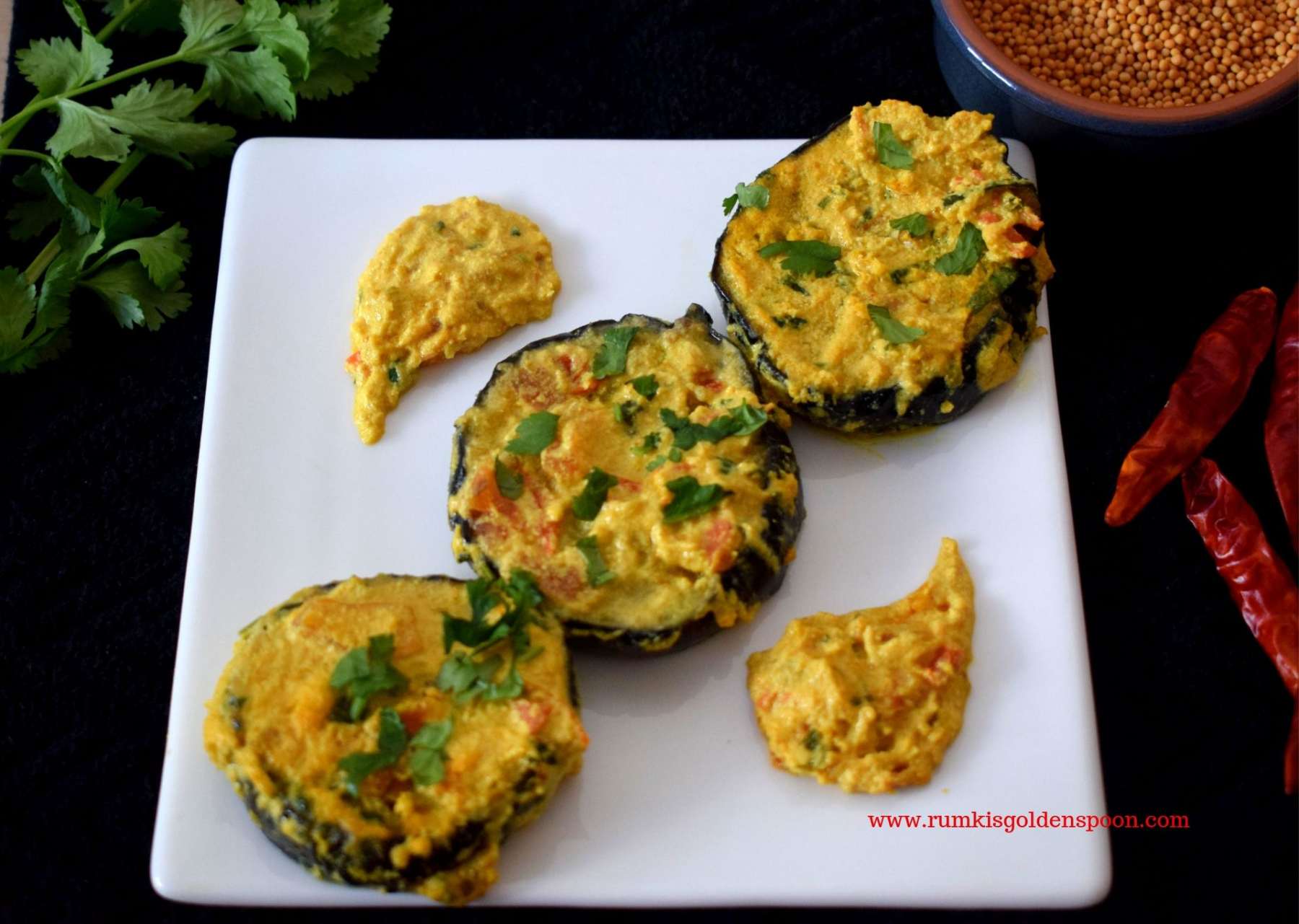 Dry Shorshe Begun | Aubergine/Eggplants in Mustard Sauce - Rumki's ...