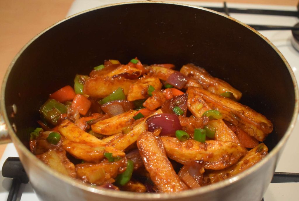 Chilli potato recipe | Crispy chilli potato recipe | Potato chilli ...