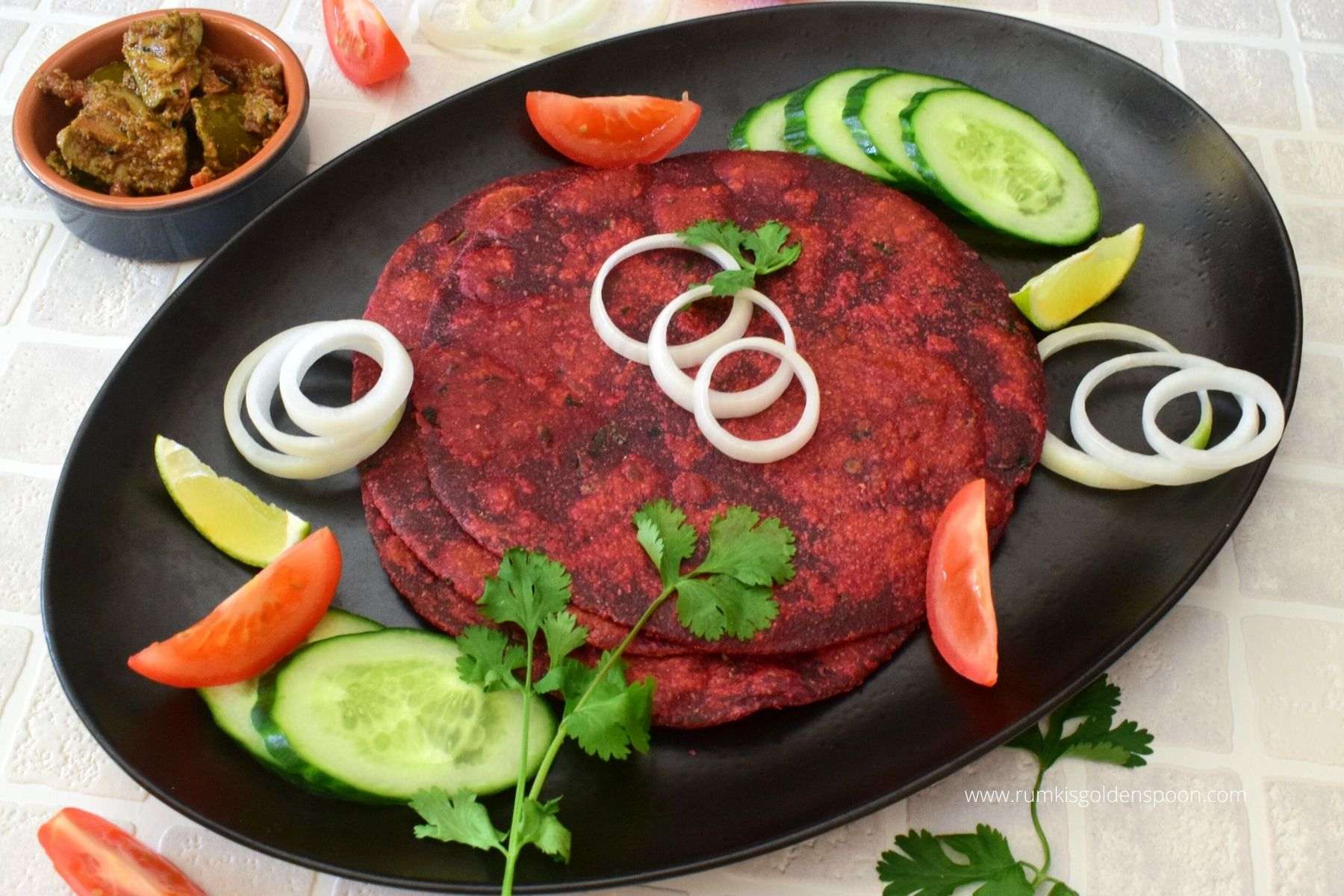 Beetroot paratha recipe | Beetroot roti | How to make beetroot paratha ...