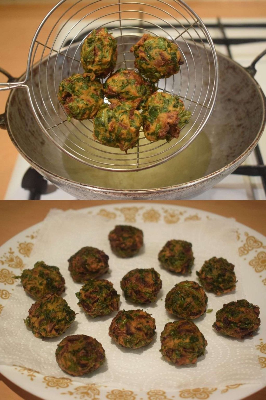 Dhone patar bora recipe | Coriander fritters | Dhaniya patta pakoda ...