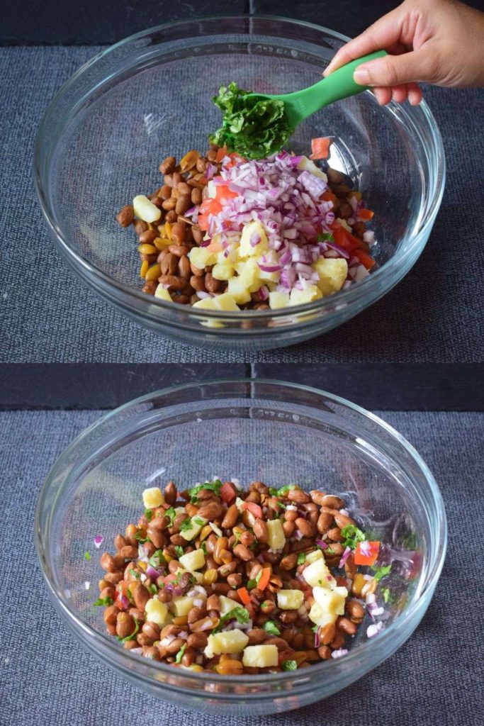 Peanut chaat | Boiled peanut chaat | How to make peanut chaat - Rumki's ...