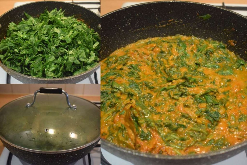 Chole palak recipe | Chana palak | Chickpea and spinach curry - Rumki's ...