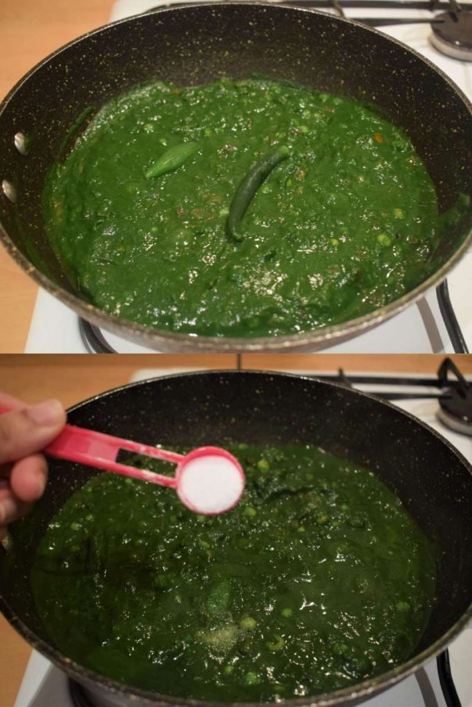 Palak matar recipe | Palak matar ki sabji | How to make palak matar ...