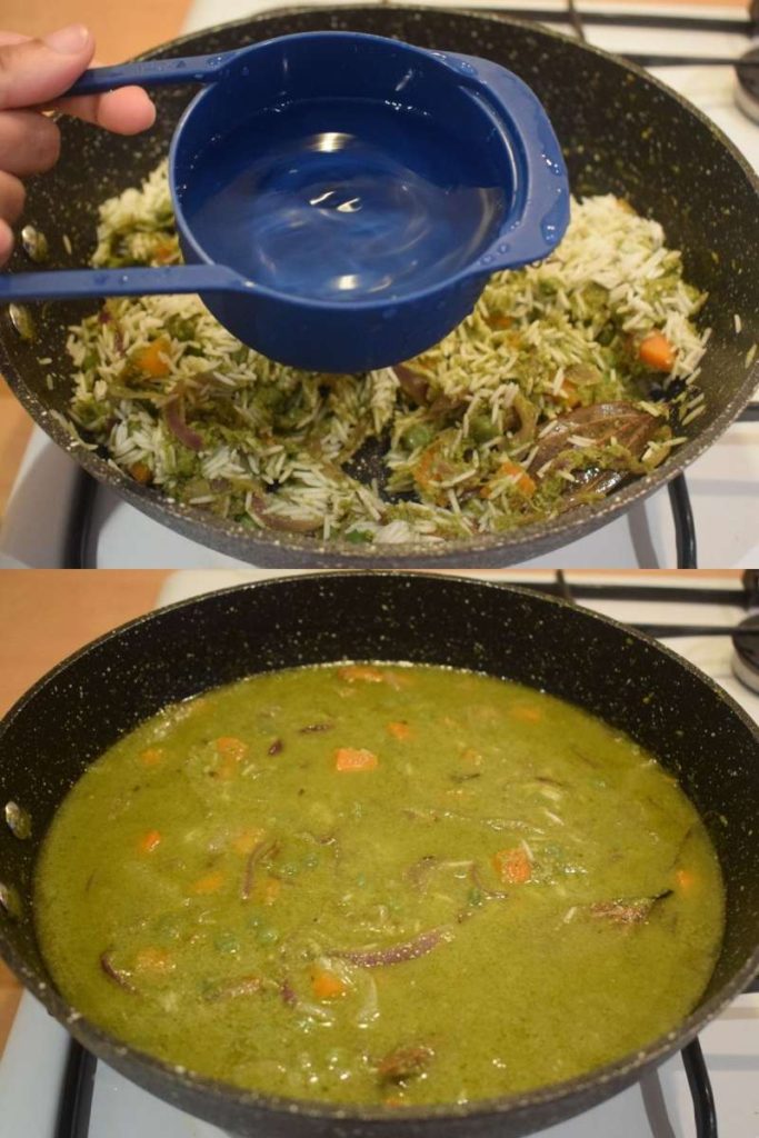 Pudina rice | Pudina bath | Pudina pulao recipe - Rumki's Golden Spoon