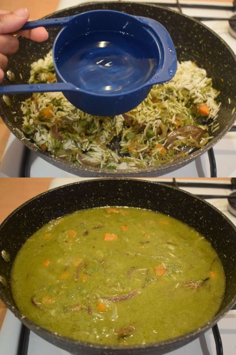 Pudina rice | Pudina bath | Pudina pulao recipe - Rumki's Golden Spoon