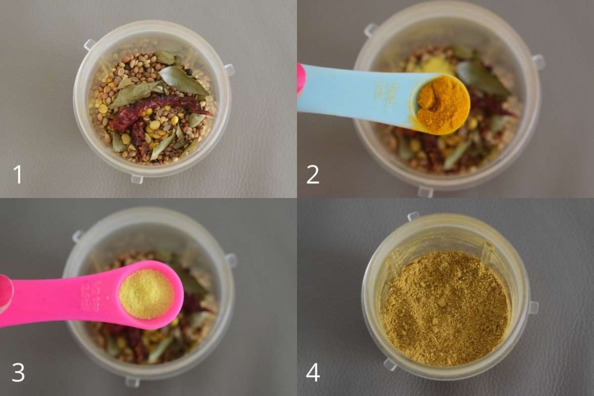 Sambar powder recipe | Sambar powder masala | Sambar podi | Sambar ...