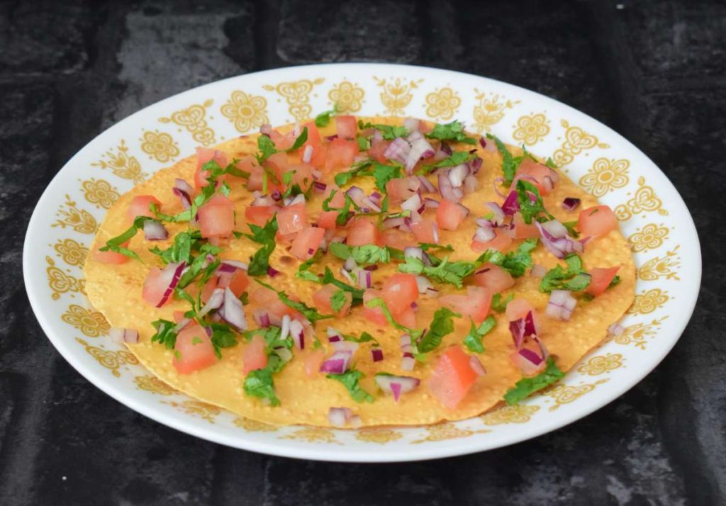 Masala papads | Masala papad | How to make masala papad | Masala papar ...