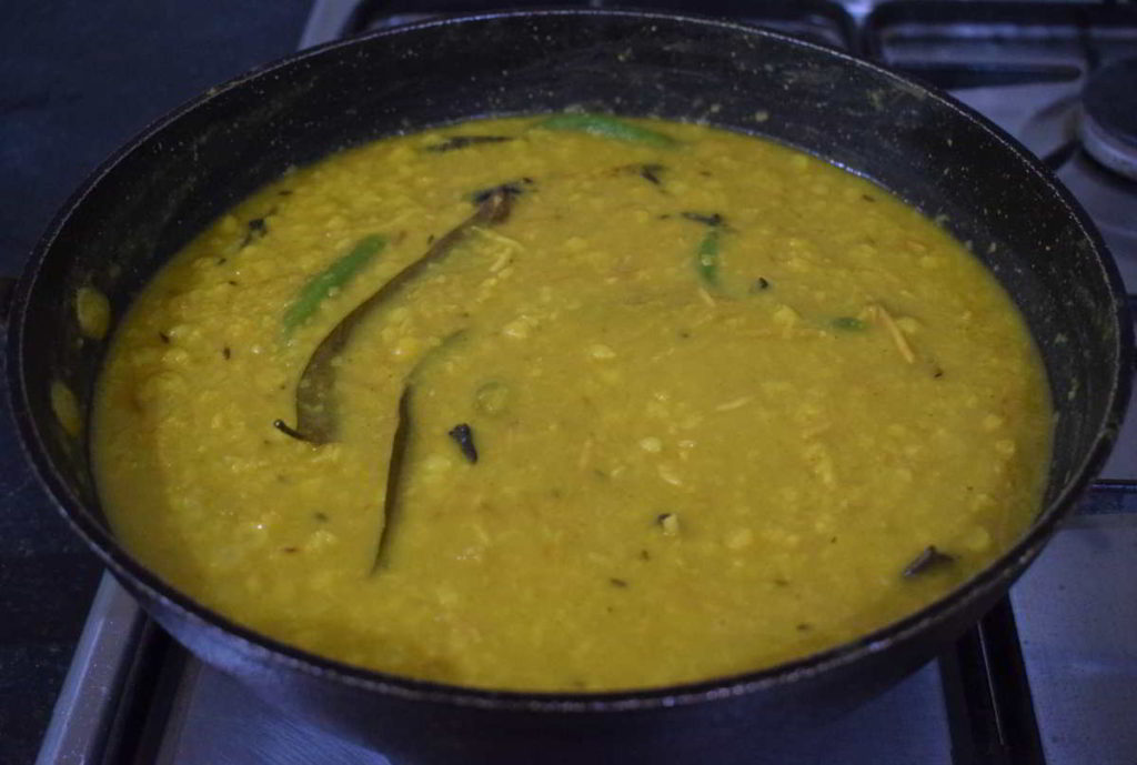 Narkel diye cholar dal | Cholar dal | How to make cholar dal - Rumki's ...