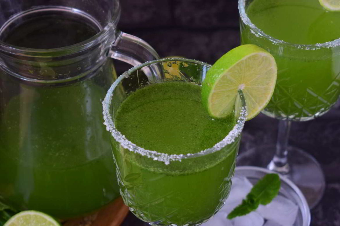 Pudina nimbu pani | Nimbu pudina sharbat | Mint lemonade recipe - Rumki ...