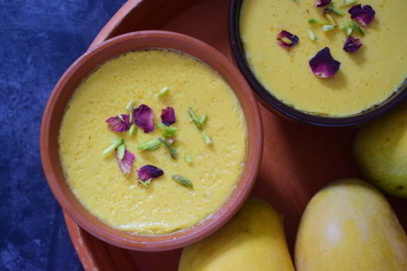 Bengali Aam doi | Mango curd recipe | Mango dahi - Rumki's Golden Spoon