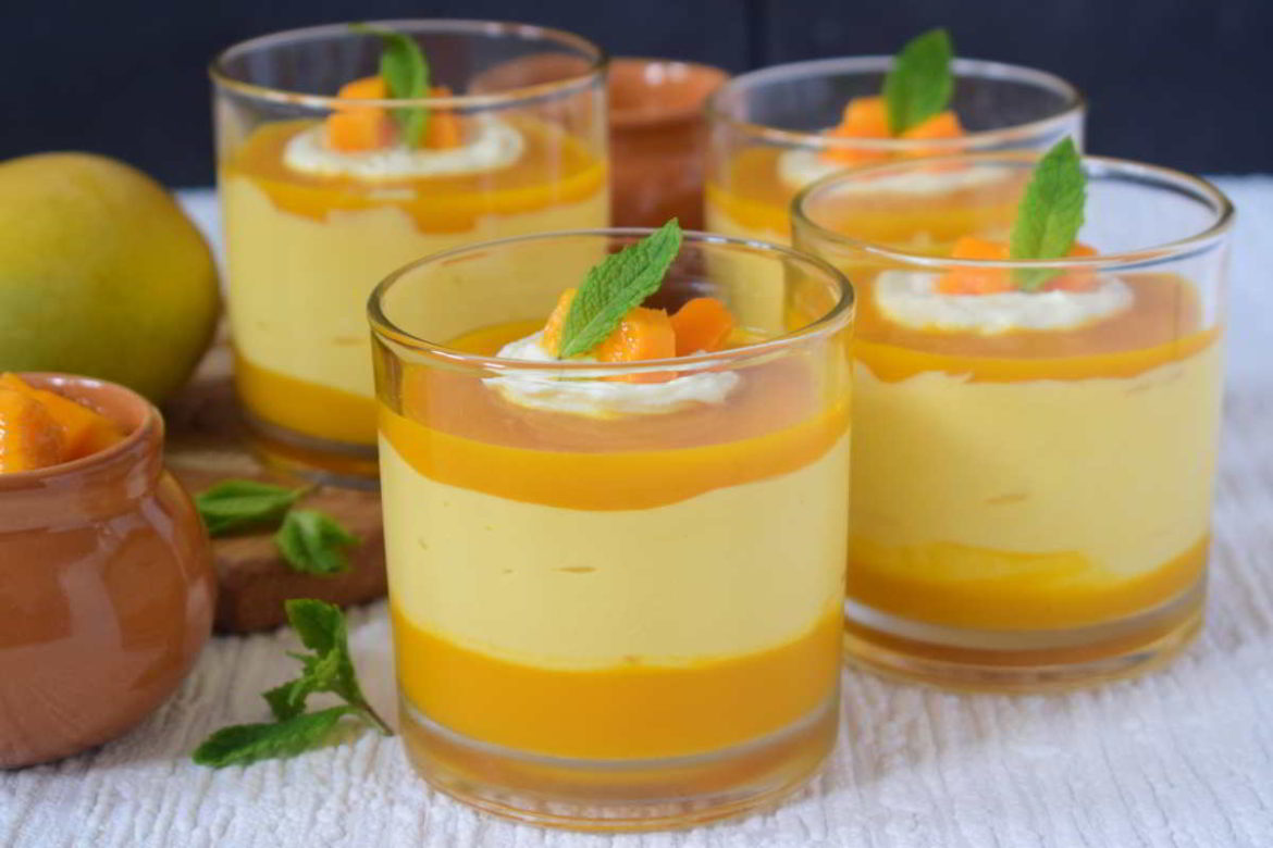 Eggless mango mousse | Mango mousse recipe | How to make mango mousse ...