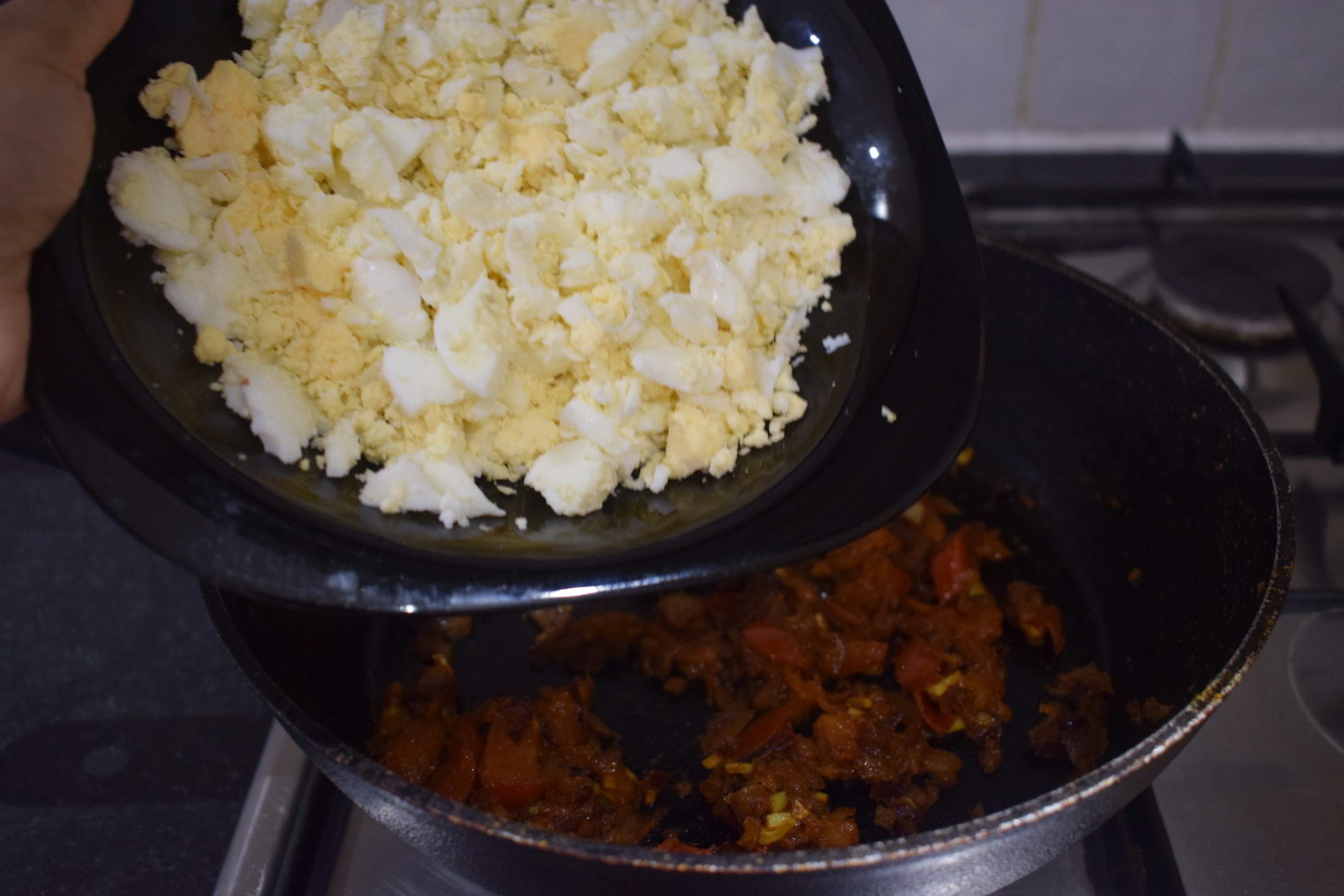 Egg bharta | How to make egg bharta - Rumki's Golden Spoon