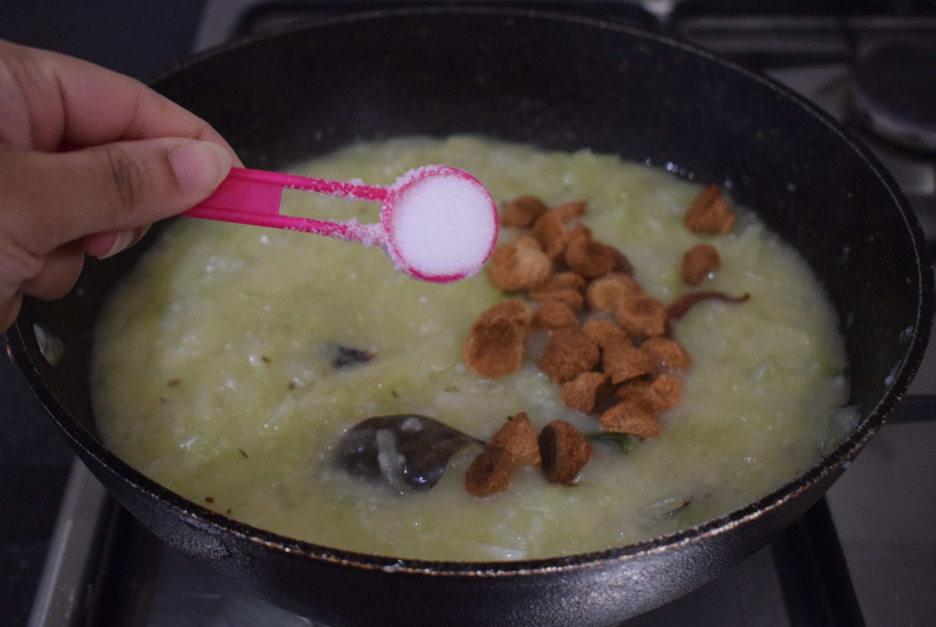 Gobindobhog chal diye squash ghonto | Bori diye squash ghonto - Rumki's ...