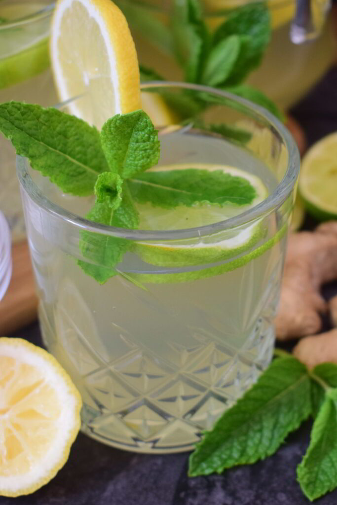 Ginger mint lemon water | Ginger mint lemonade | Ginger and mint ...