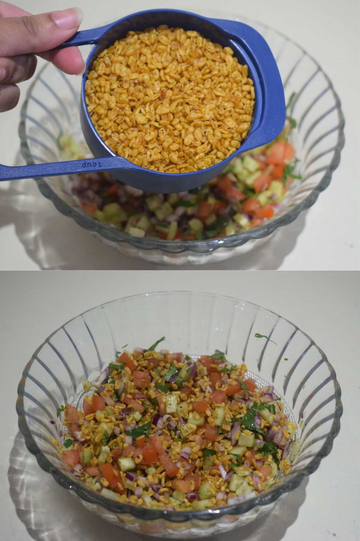 Moong dal namkeen chaat | Roasted moong dal chaat | Vegan snacks recipe ...