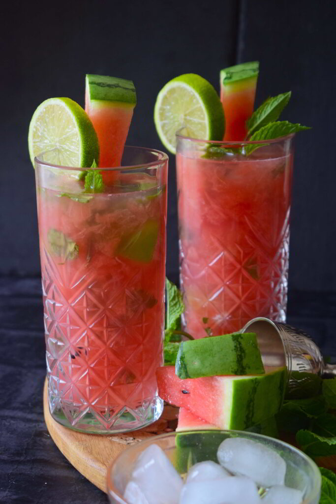 Watermelon mojito recipe | Watermelon mojito mocktail | Mojito recipe ...