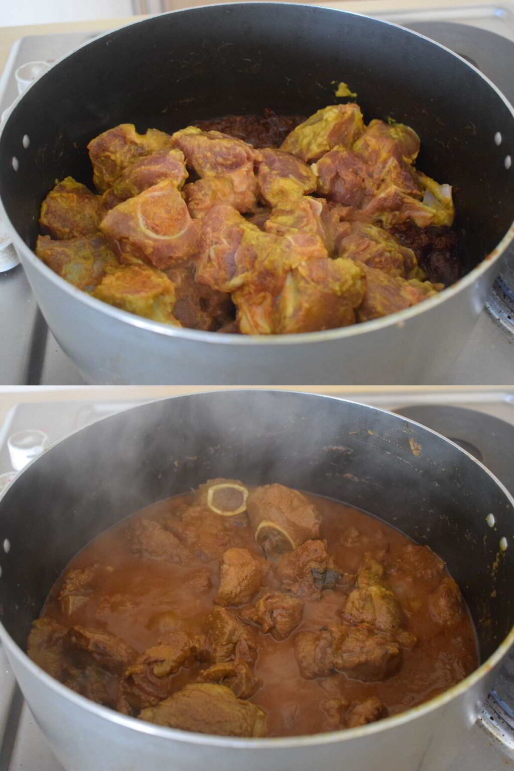 Bengali mutton curry | Pathar mangsho | Kochi pathar jhol - Rumki's ...